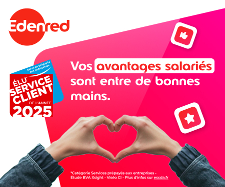 Edenred France Élu Service Client de l'Année 2025 - Edenred France